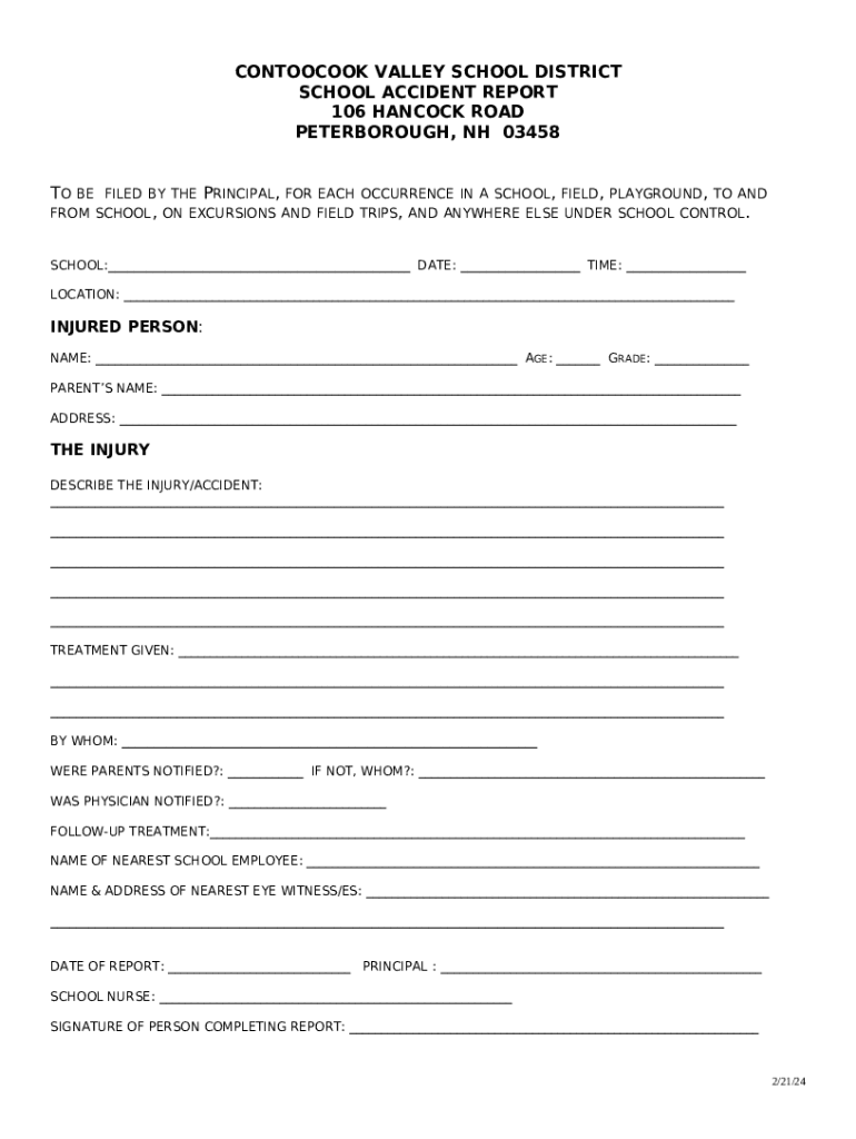 District Detail for Contoocook Valley School District Doc Template ...