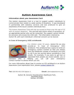 Autistic Cards: How Can They Help Individuals With Autism? Doc Template ...