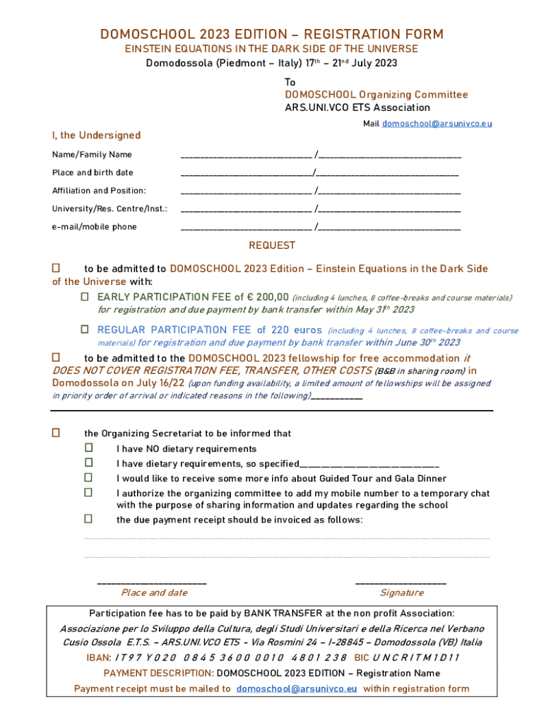 Fillable Online Einstein Equation in the dark side of the Universe Fax Email Print - pdfFiller