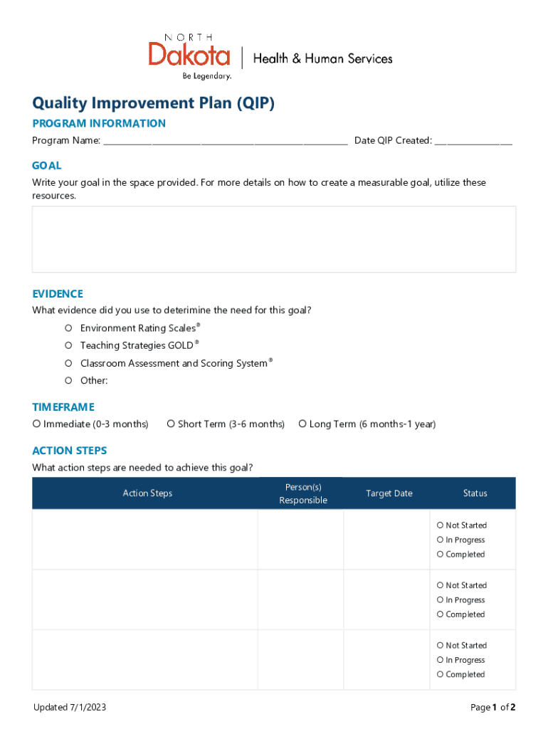 Fillable Online How to Create a Quality Improvement Plan for Education Fax Email Print - pdfFiller