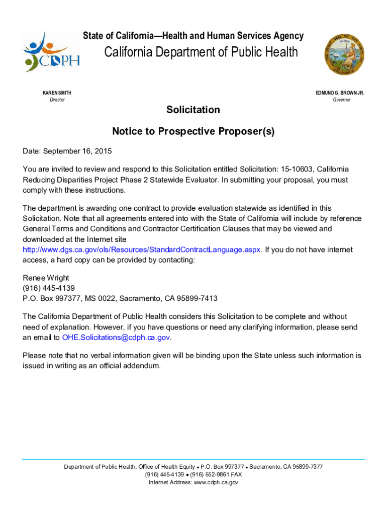 Fillable Online California Department of Public Health - CDPH Letterhead Fax Email Print - pdfFiller