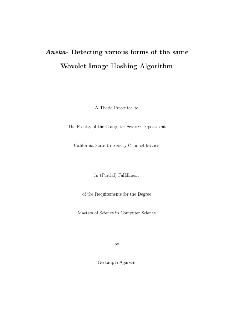 Fillable Online A Robust Image Hashing Based On Discrete Wavelet Transform Fax Email Print