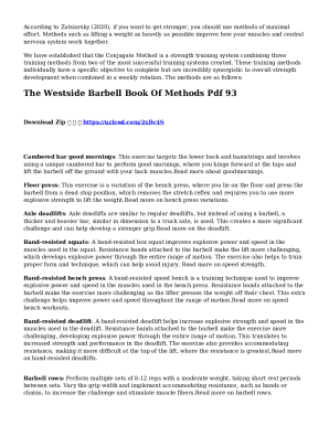 Fillable Online The Westside Barbell Book Of Methods Pdf 93 Fax Email ...