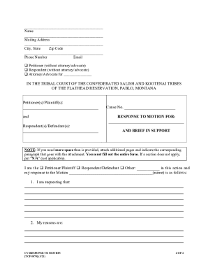 Fillable Online Guide for Tribal Appeals by Pro Se Litigants and Lay ...