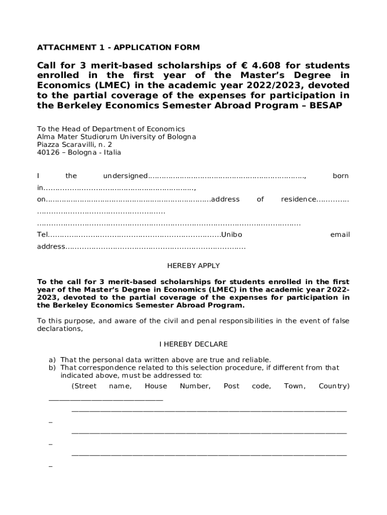 Attachment 1 - BESAP Application ... Doc Template | pdfFiller