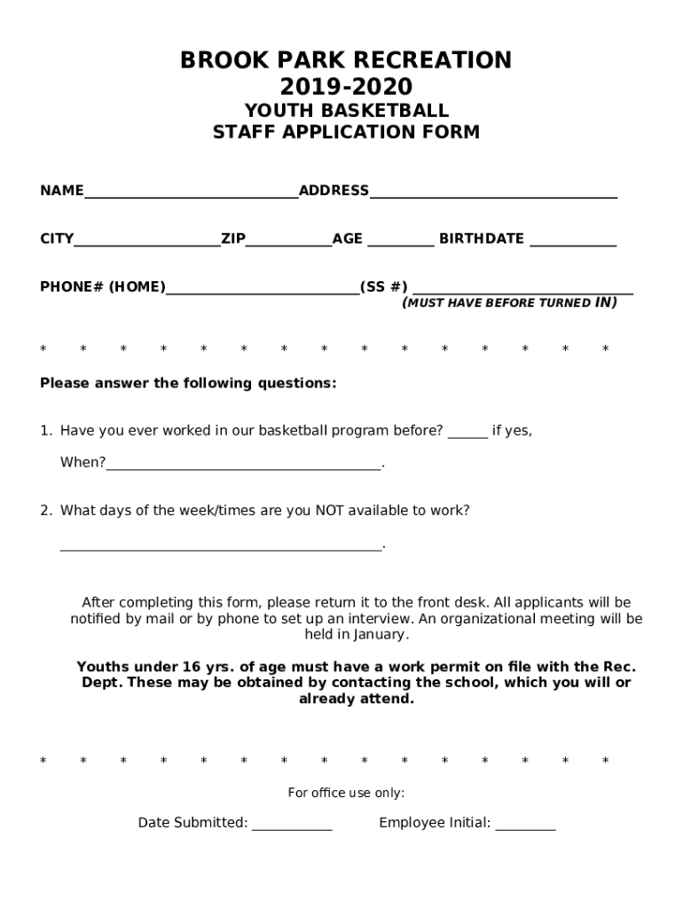 Here are the basketball and... - Brook Park Recreation Center Doc ...