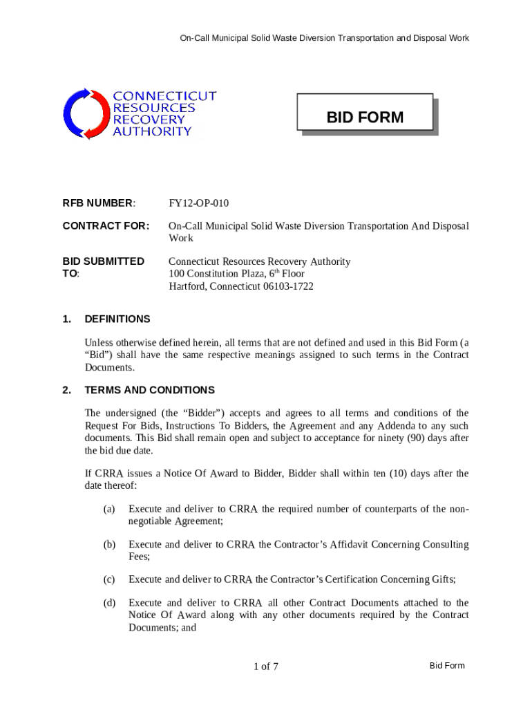 Archive of MIRA Closed Solicitations (Bids, RFPs and RFQs) Doc Template ...