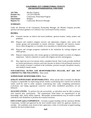 Chaplain Job in San Diego, CA at State Of California Doc Template ...