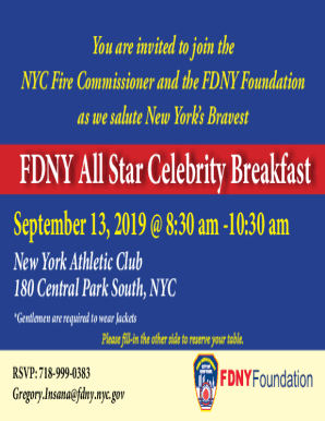 Fillable Online Fire Department, City of New York (FDNY) Fax Email ...