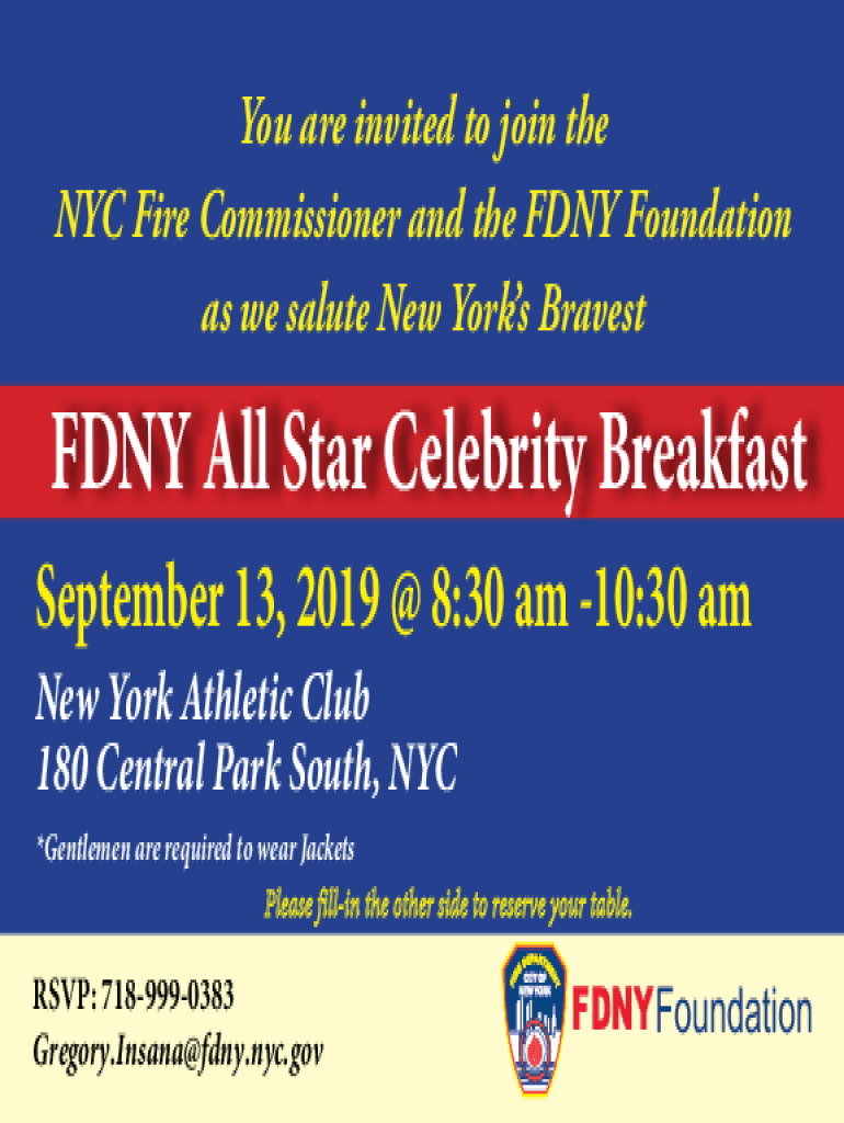 Fillable Online Fire Department, City of New York (FDNY) Fax Email ...