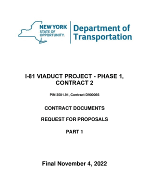 Fillable Online RFP D/B - I-81 Viaduct Project - Phase 1, Contract 2 Fax Email Print - pdfFiller