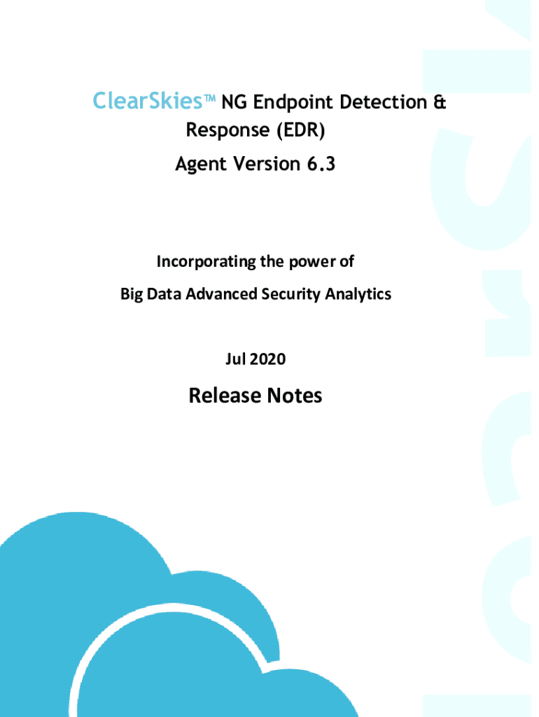 Fillable Online ClearSkies NG Endpoint Detection & Fax Email Print - pdfFiller