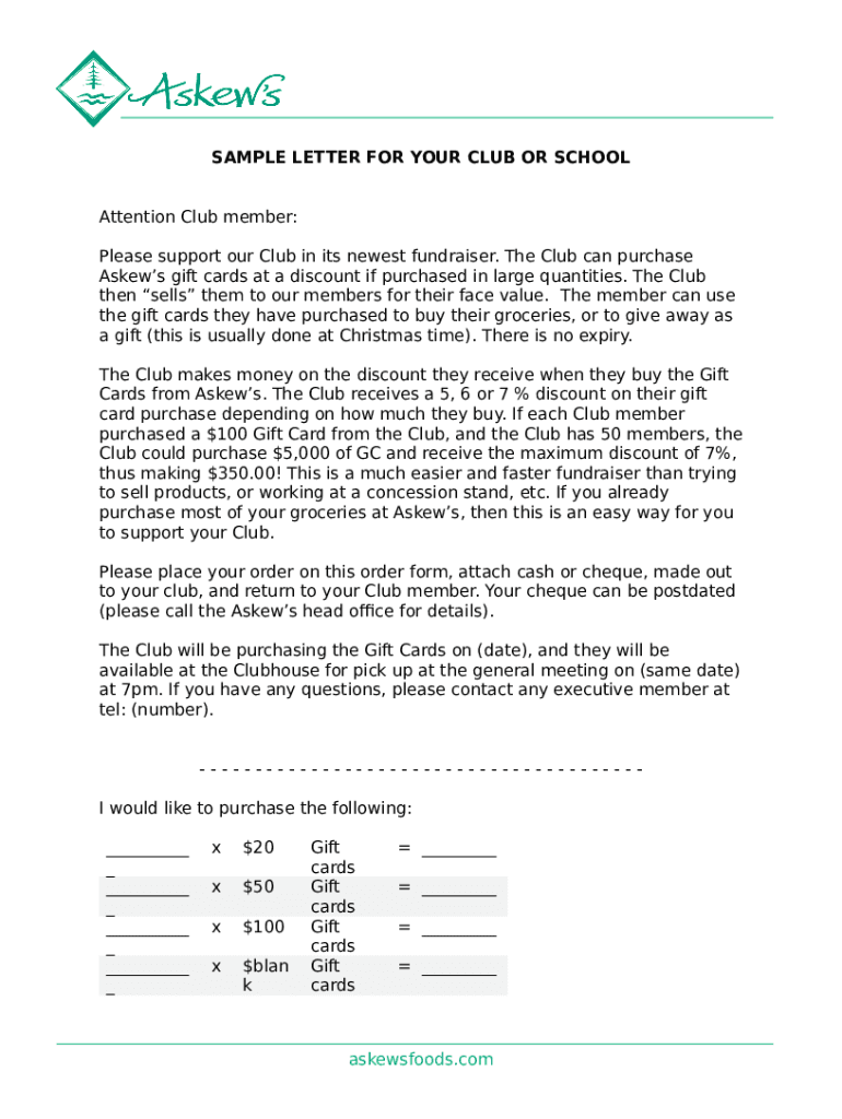 Sport Clubs Letter Campaign Template Doc Template | pdfFiller