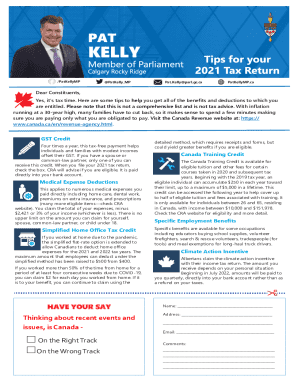 Fillable Online Pat Kelly, MP for Calgary Rocky Ridge Fax Email Print ...