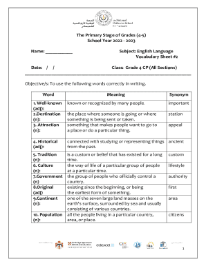 Fillable Online High School Vocabulary: Word Lists For Grades 9-12 Fax ...