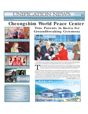 Fillable Online Cheongshim World Peace Center Fax Email Print - pdfFiller