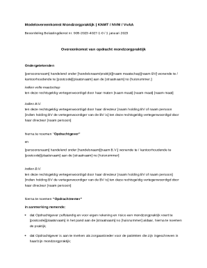 Download de modelovereenkomst van opdracht ... Doc Template | pdfFiller