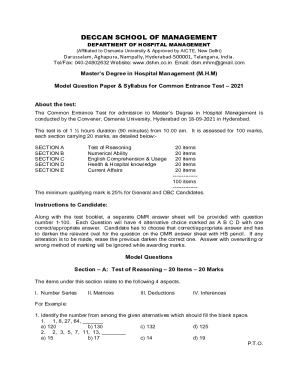 Fillable Online Model-Question-Paper Fax Email Print - pdfFiller