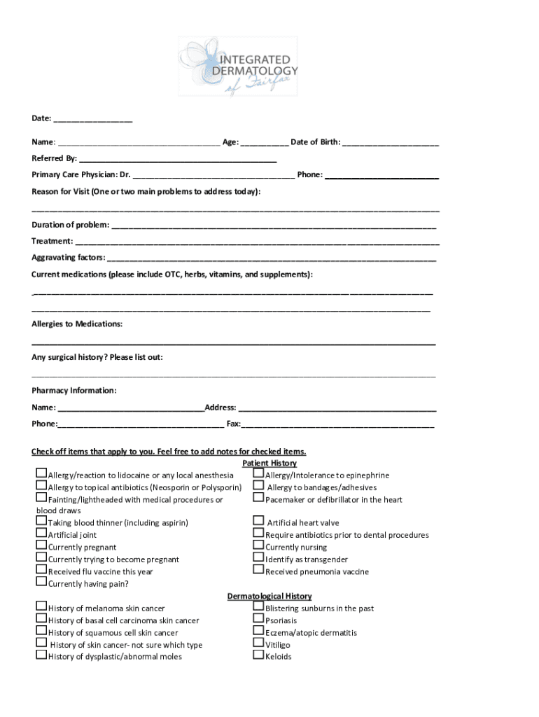 Fillable Online Dr. Baquet New Patient Packet.docx Fax Email Print ...