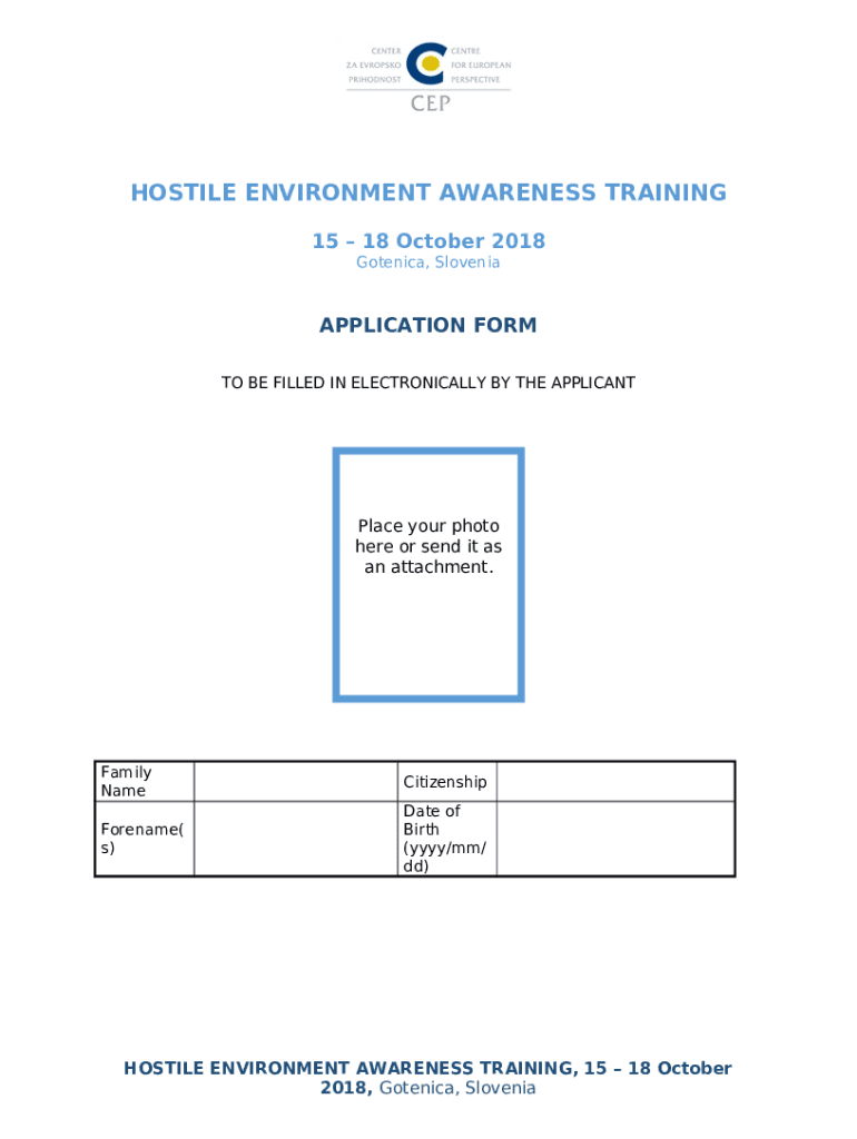 Surviving my first Hostile Environment Awareness Training ... Doc Template | pdfFiller