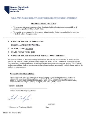 Fillable Online Comparability Attestation Statement Fax Email Print ...