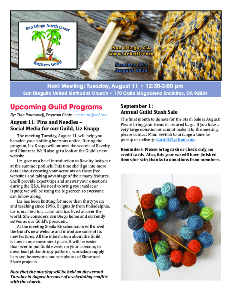 Fillable Online San Dieguito United Methodist Church - Encinitas, CA ...