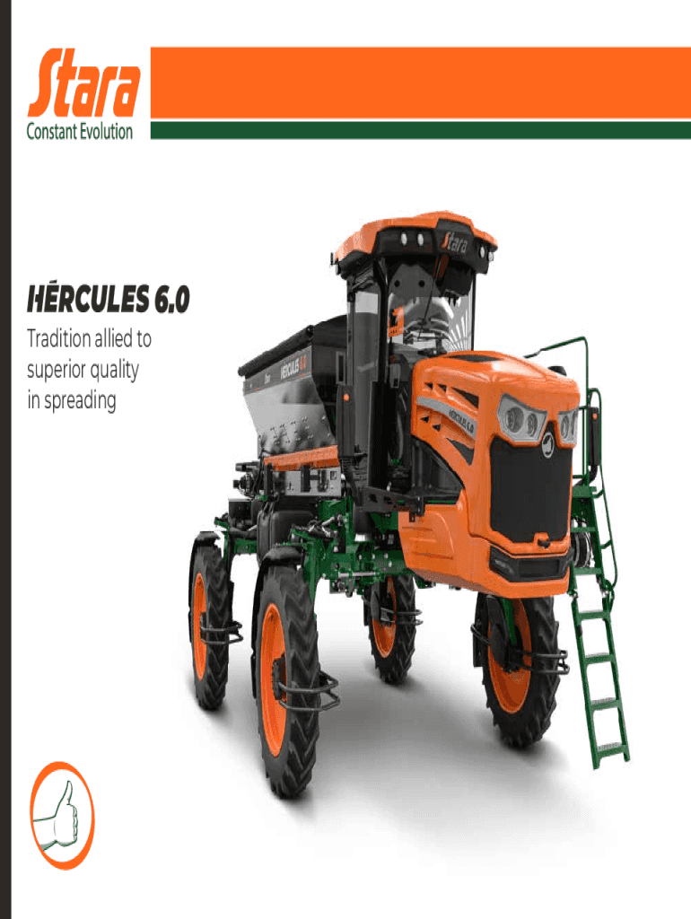 Fillable Online Self-propelled fertilizer spreader - HRCULES 6.0 Fax Email Print - pdfFiller