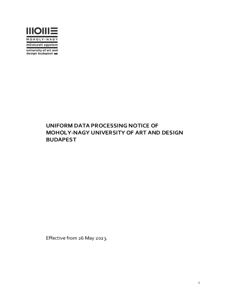 Fillable Online UNIFORM DATA PROCESSING NOTICE OF MOHOLY- ... Fax Email Print - pdfFiller