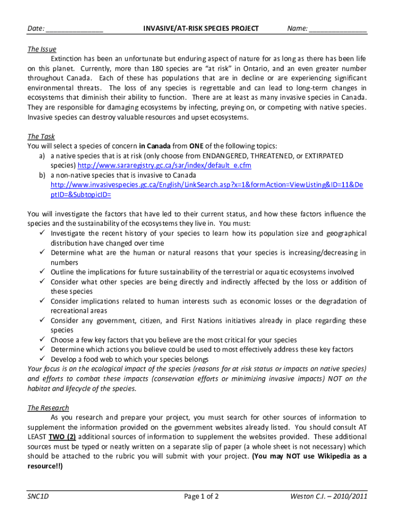 Fillable Online Conservation of Nature's Red List of Threatened Species Fax Email Print - pdfFiller