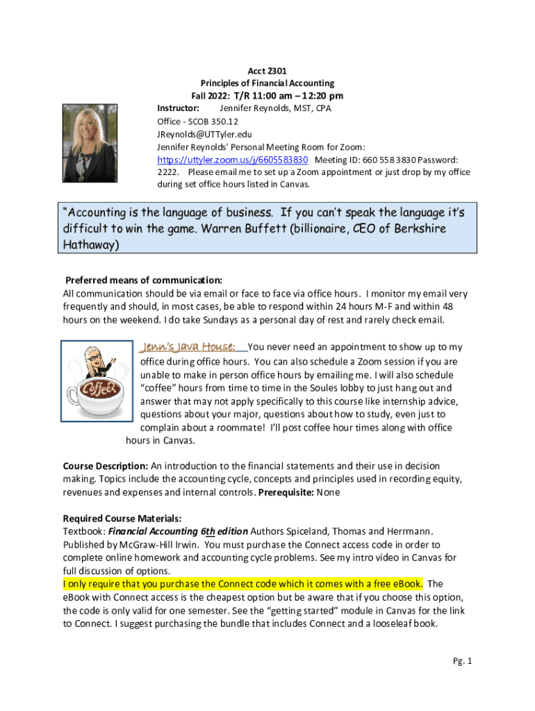 Fillable Online Accounting is the language of business. If you can't ...