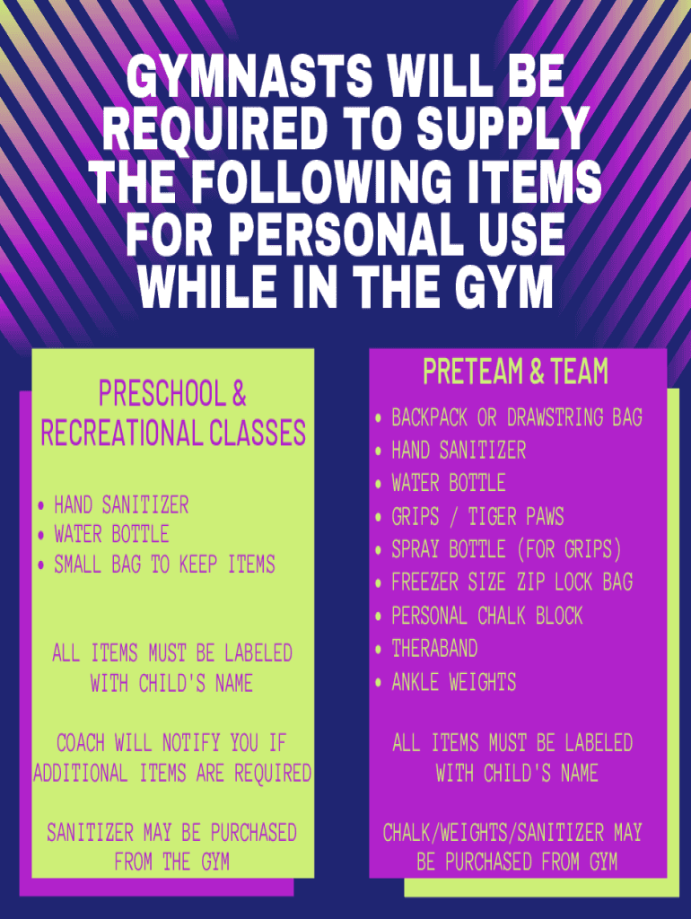 Fillable Online The Gymnastics Equipment You Need To Start Your Gym Fax Email Print - pdfFiller