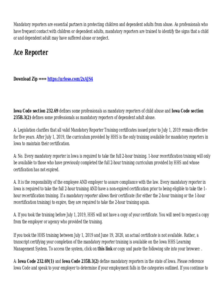 Fillable Online Dependent Adult & Child Abuse Mandatory Reporter ...