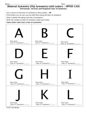 Fillable Online Lines of symmetry in Alphabets Full list + How to find ...