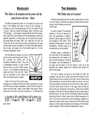 Fillable Online Lord's Prayer - Booklet Form.doc Fax Email Print ...