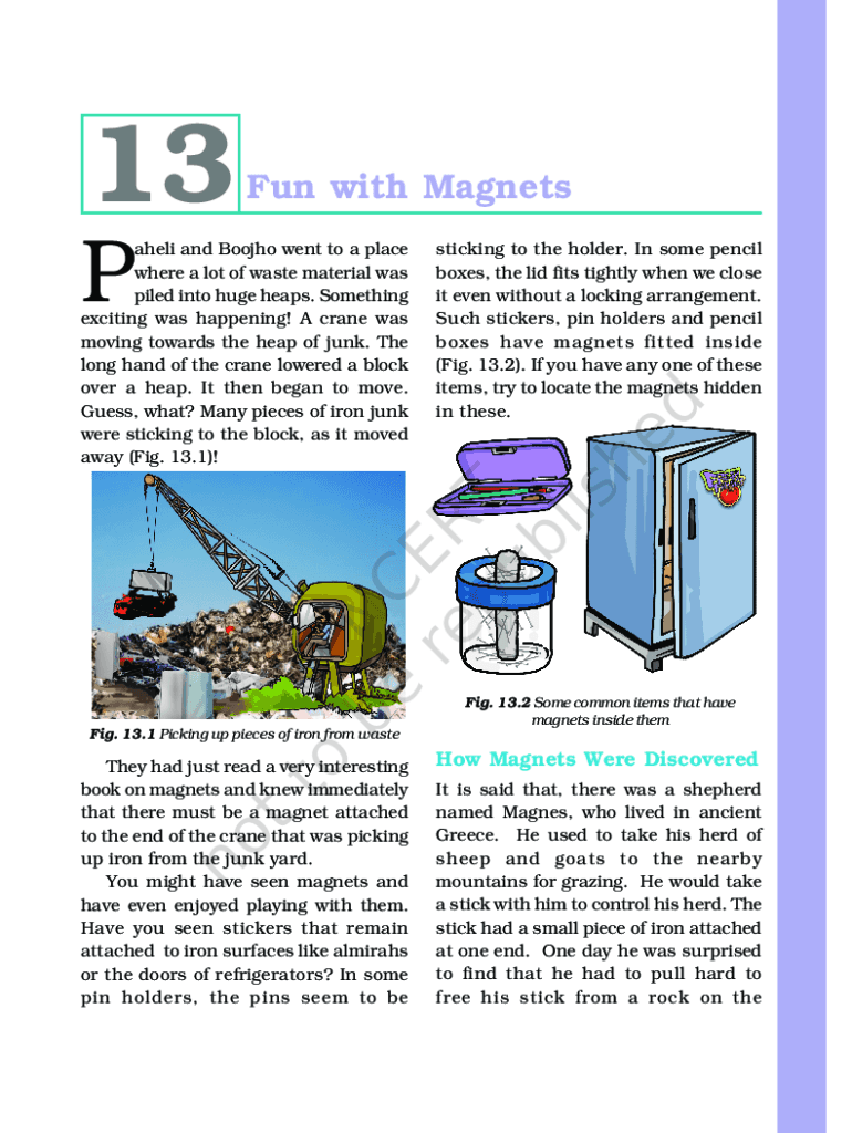 Fillable Online 13 P ahell and Boojho went to a place where a lot of ...