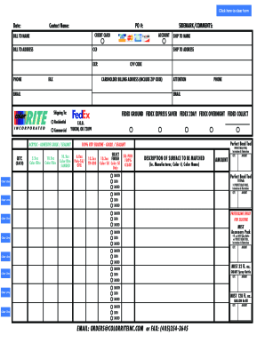 Fillable Online NEW GENERIC ORDER FORM copy Fax Email Print - pdfFiller
