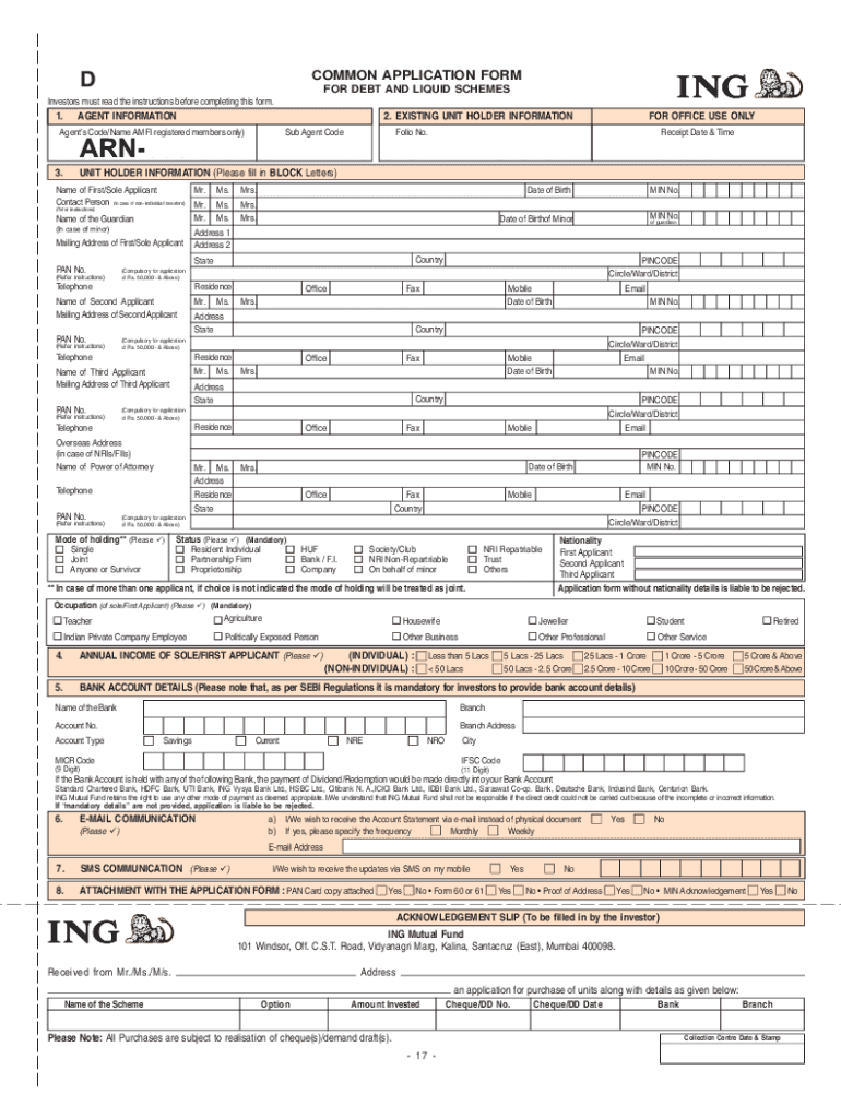 Fillable Online Investors must read the instructions before completing this form Fax Email Print ...