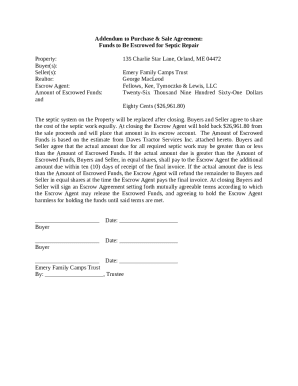 Escrow Agreement Doc Template | pdfFiller