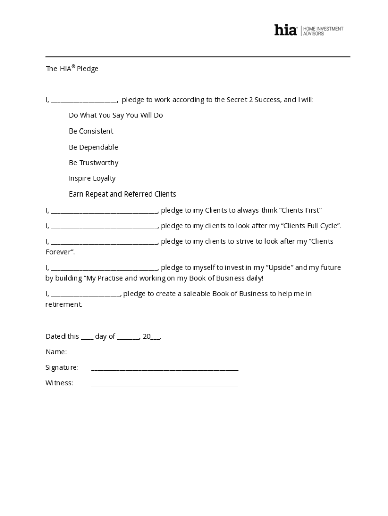 Fillable Online The S.W.E.A.T. Pledge Fax Email Print - pdfFiller