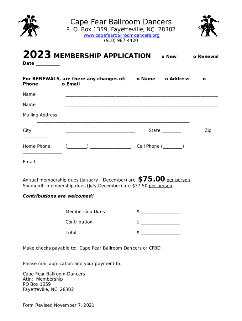 Exhibiting Membership Ination and Application Doc Template | pdfFiller