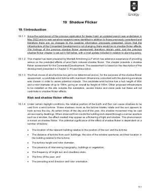 Fillable Online Update of UK Shadow Flicker Evidence Base Department ...