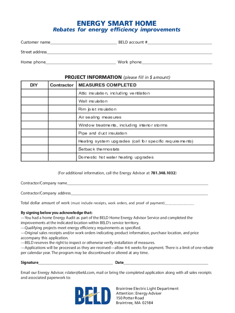 Fillable Online Energy Smart Home applicREV7-11. Energy Smart Home ...