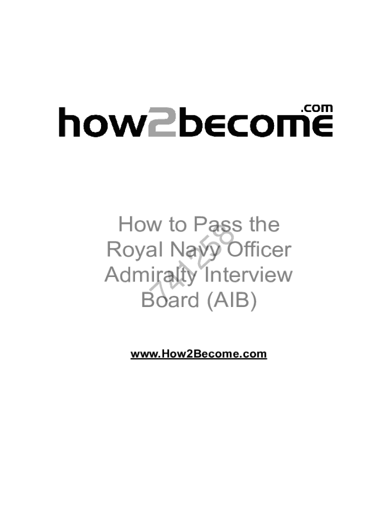 Fillable Online How-to-Pass-the-Royal-Navy-Officer-Admiralty-Interview ...