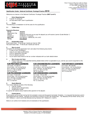 Fillable Online HJN Training - Home Fax Email Print - pdfFiller