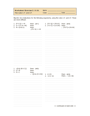 Fillable Online WORKSHEET EXERCISE 2.9.A. Deductions to Complete ...