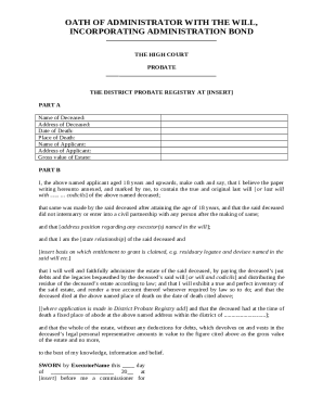 Grant of probate and letter of administration in Nigeria Doc Template ...