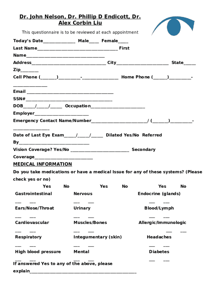 Dr. John Nelson, Dr. Phillip D Endicott, Dr. Alex Corbin Liu Doc ...