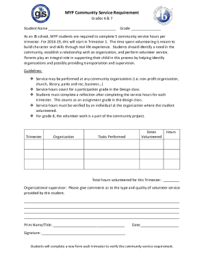 Fillable Online FAQs about the FCPS IB MYP Certificate Fax Email Print ...