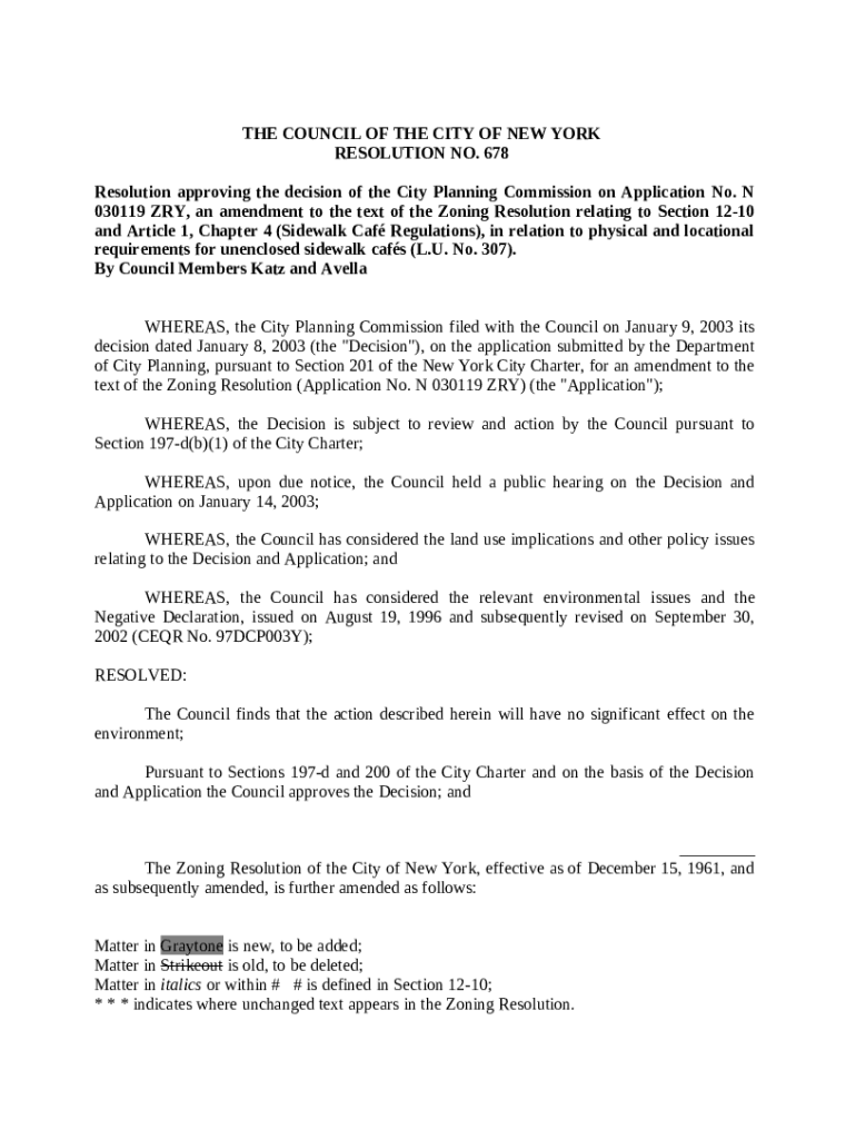 Land Use, Housing & Zoning Resolutions: Full Archive - archive citylaw ...