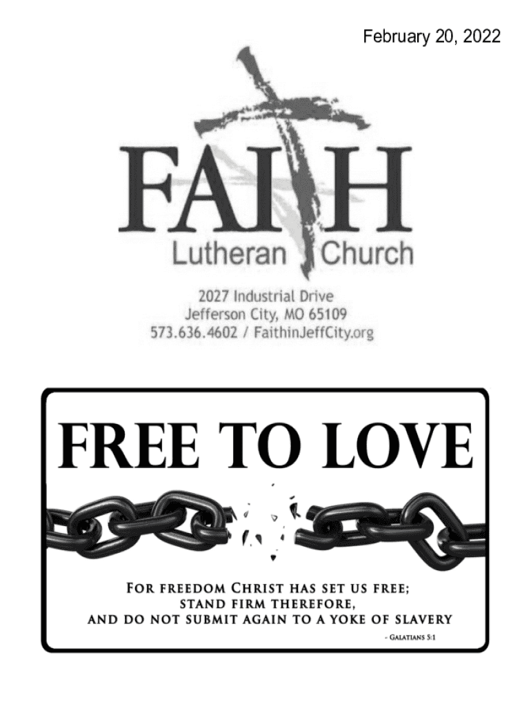 Fillable Online The Church's One Foundation (LSB 644) This hymn ... Fax ...